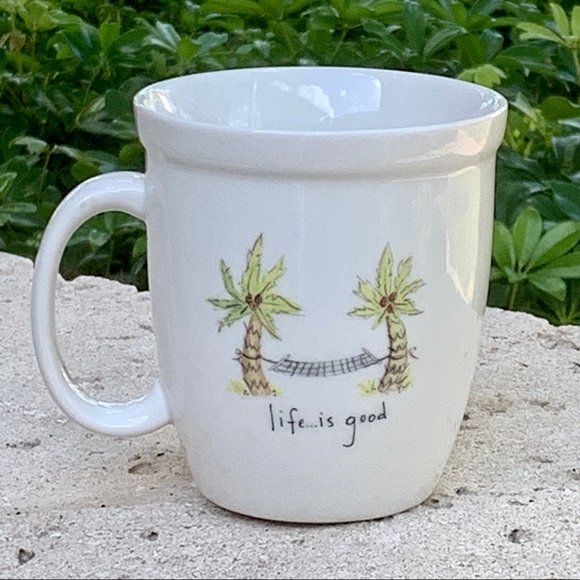 NATURAL LIFE | Dining | Natural Life Mug Life Is Good Palm Trees I ...